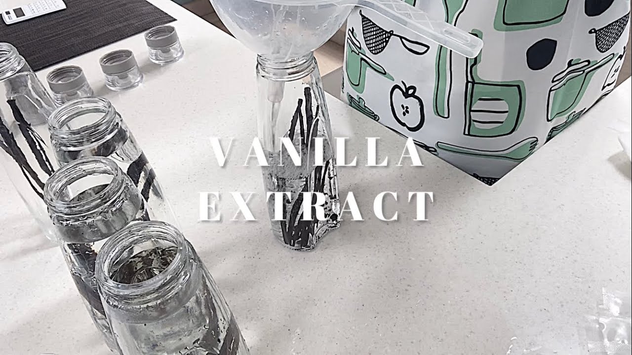 바닐라빈 바닐라 익스트랙 만들기 Vanilla Extract - YouTube