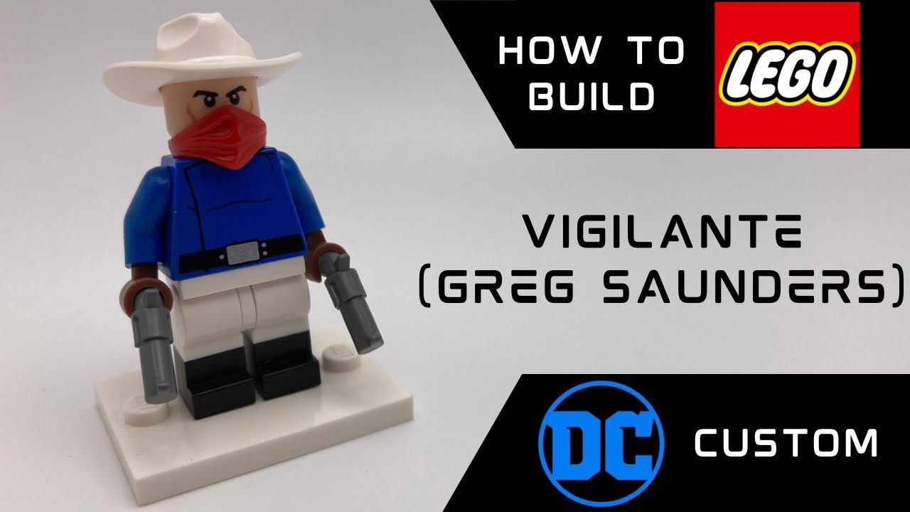 How to build a Custom LEGO Greg Saunders Vigilante Minifigure - YouTube