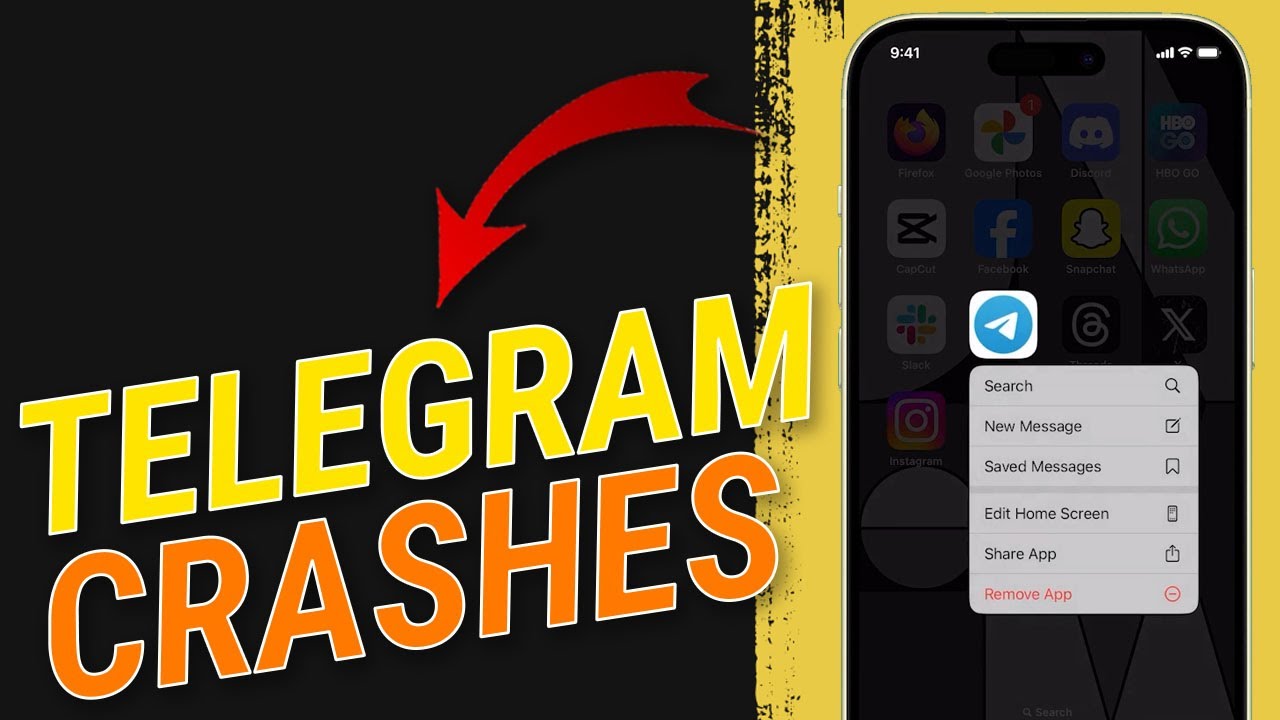 How to Fix Telegram that Keeps Crashing on iPhone 15 - YouTube