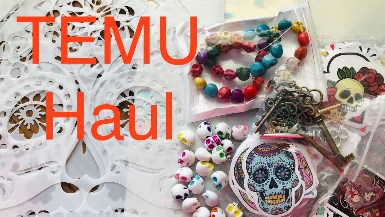 TEMU craft haul - Dia de los Muertos craft supplies - YouTube