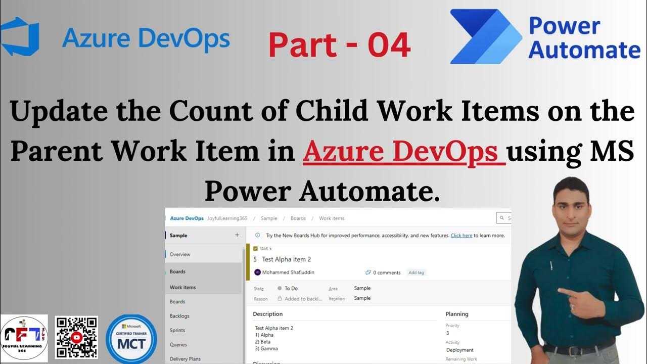 Update Child Work Item Count on Parent in Azure DevOps via Power Automate [Part-04] - YouTube