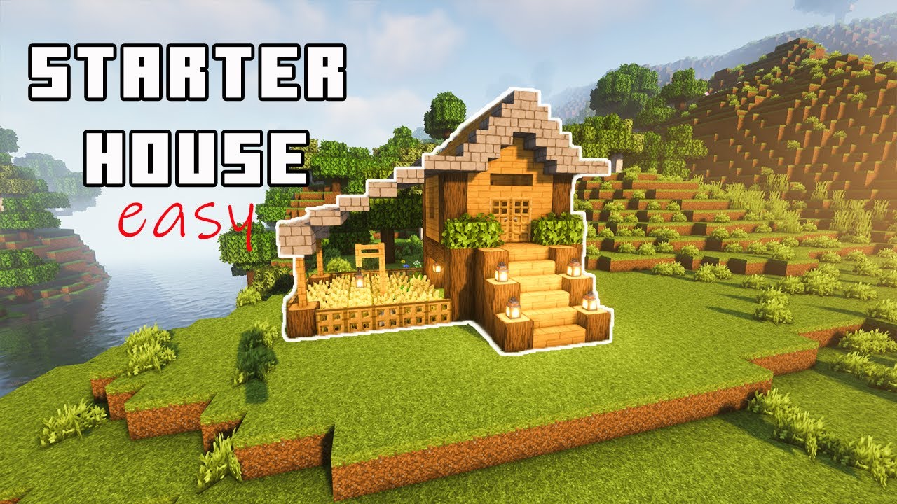 How To Build Minecraft Starter House - YouTube