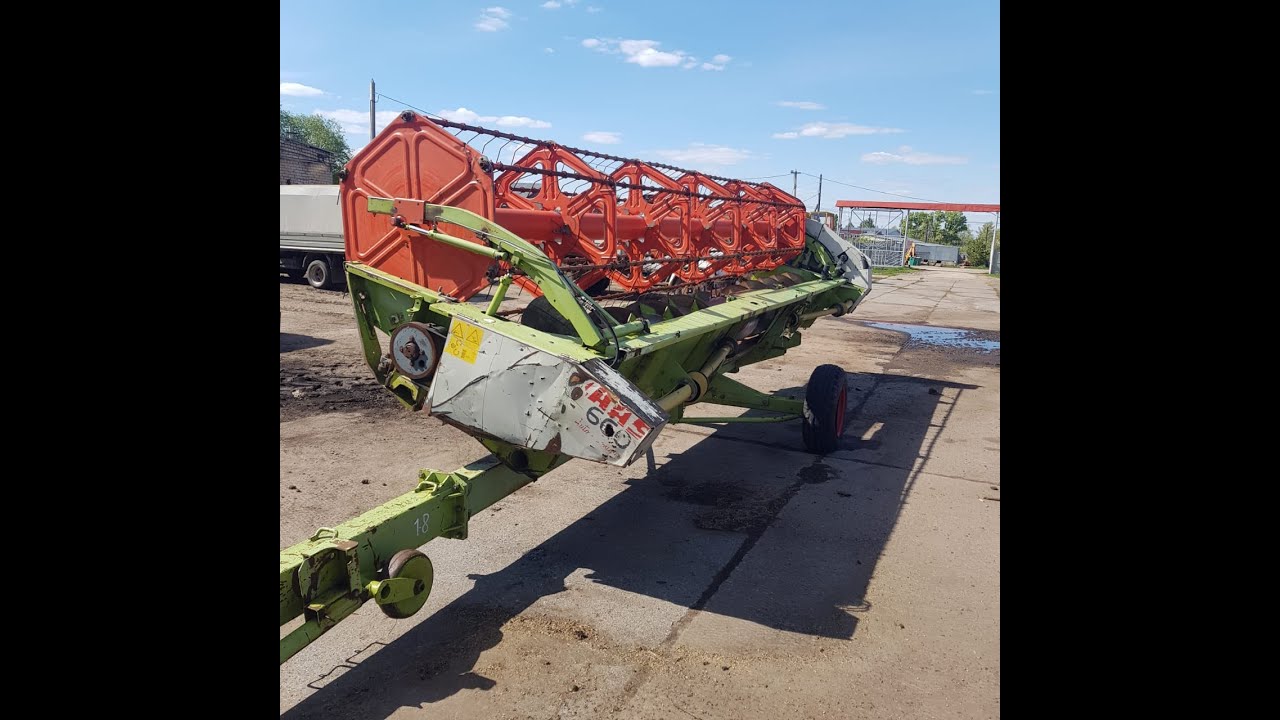 Жатка CLAAS C660 - YouTube
