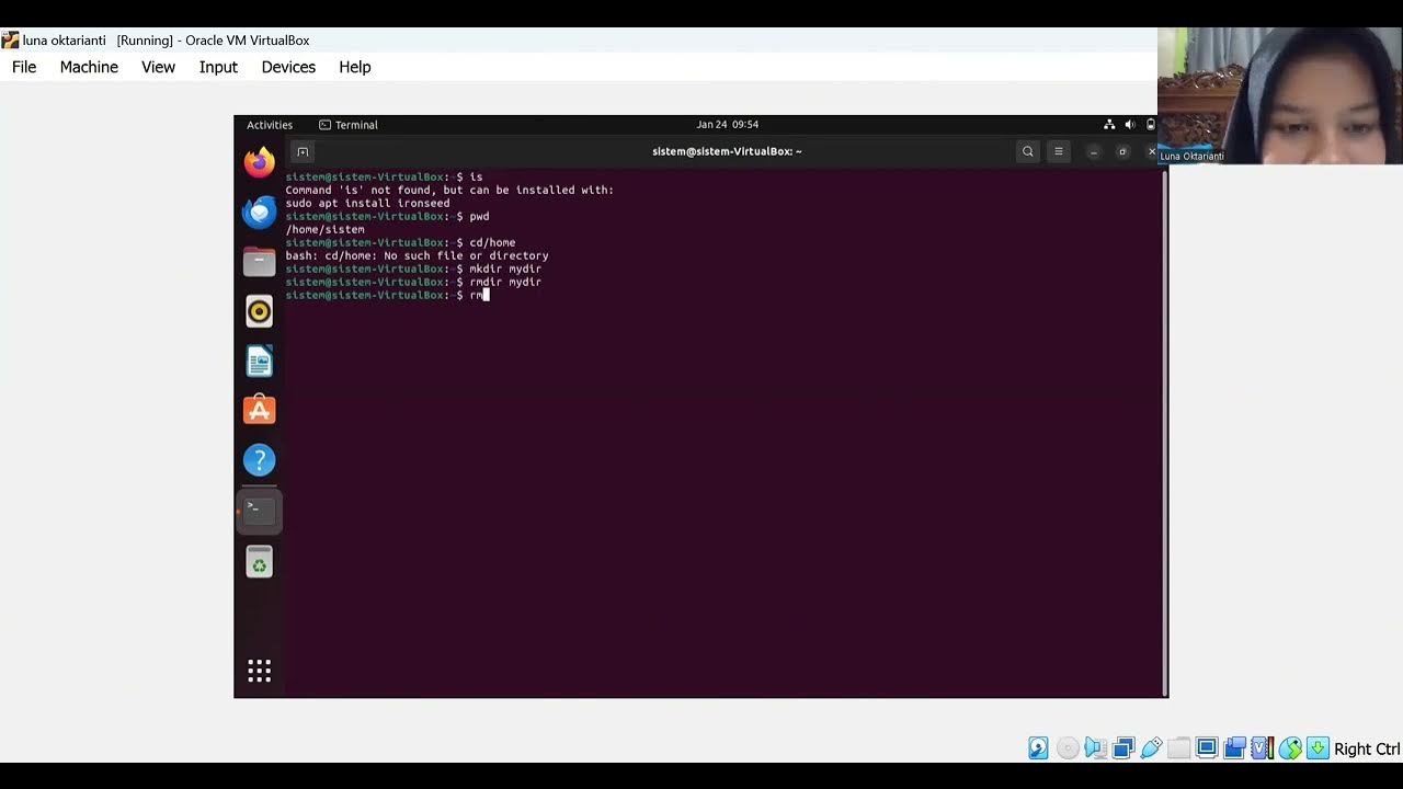 luna _10 perintah dasar linux - YouTube