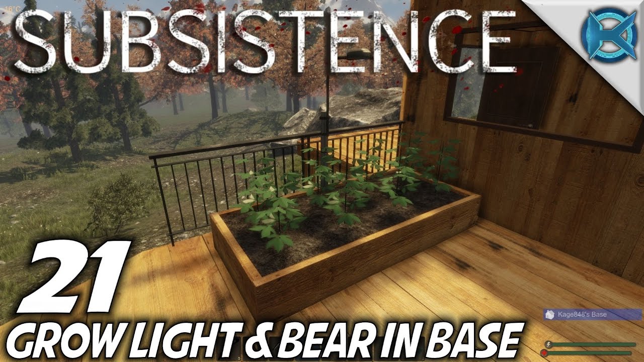 Subsistence | EP 21 | Grow Light & Bear In Base | Let's Play ...