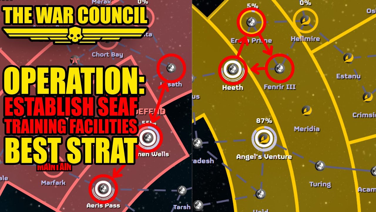 Helldivers 2 War Council: Strategy to Complete SEAF Training Facilities MO - YouTube