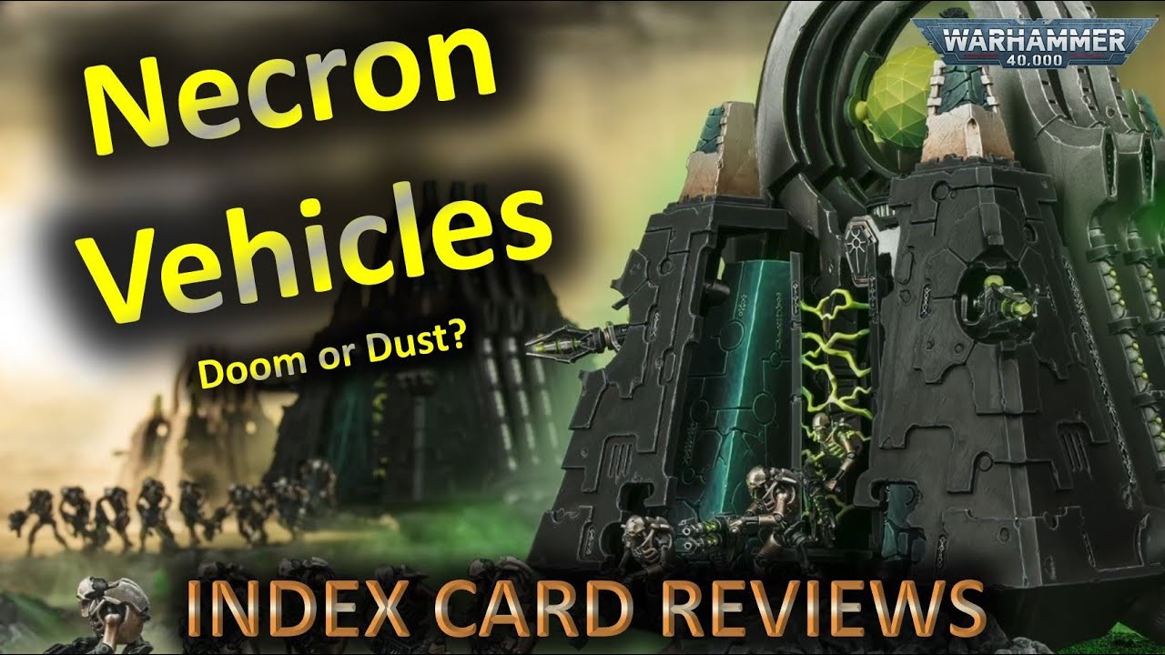 Necron Death Machines: Warhammer 40K 10th Edition Index Card review ...