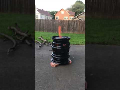 Repurposed Tire rim fire pits and grills. - YouTube