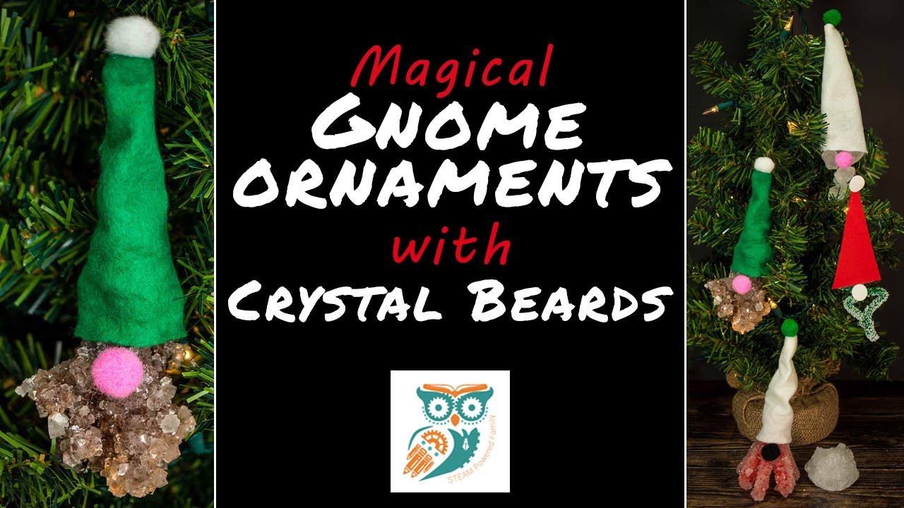 DIY Gnome Ornaments with ‘Grow Your Own’ Crystal Beards Science ...