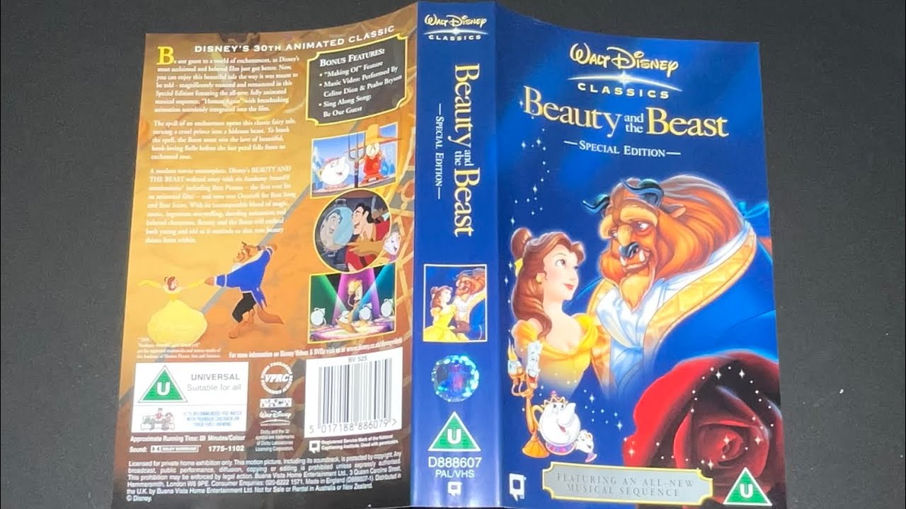 Opening & Closing to Beauty and the Beast: Special Edition (2002 VHS UK ...