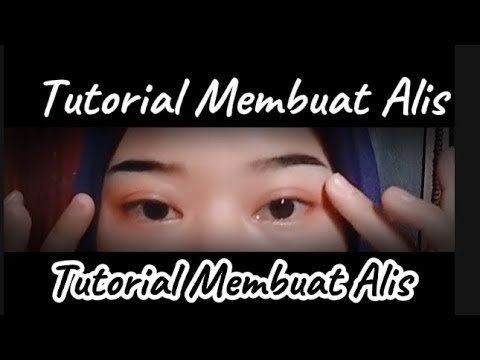 Tutorial Membuat Alis #makeuptutorial #alis #natural - YouTube