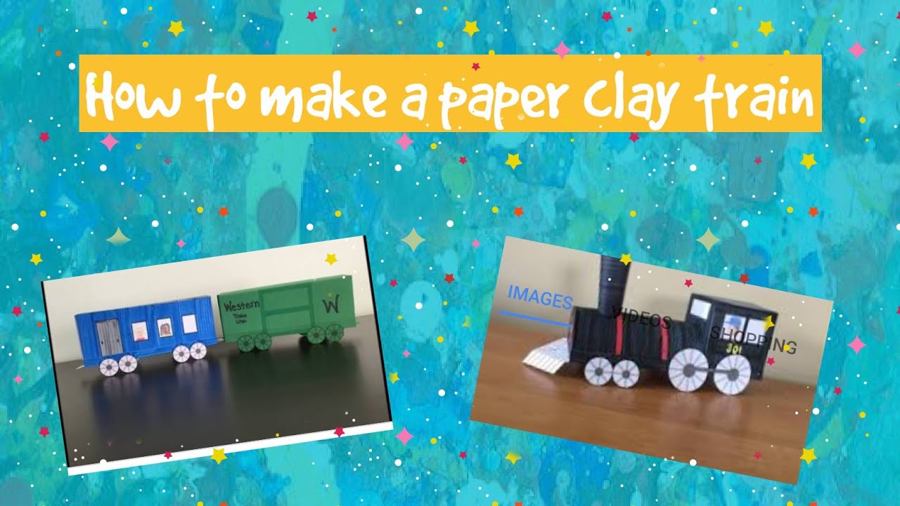 How to make a paper clay trian - YouTube
