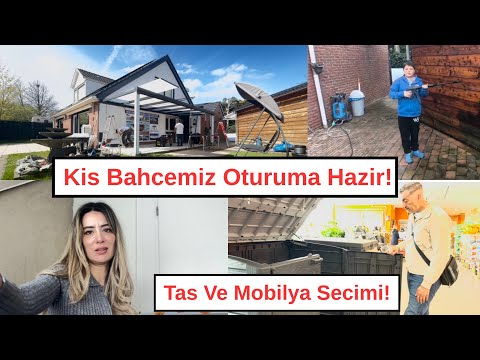 Verandamiz Hazir! Kahveye Bekleriz! Mobilya ve Tas Secimi!#vlog #atesailesi #dailylife 