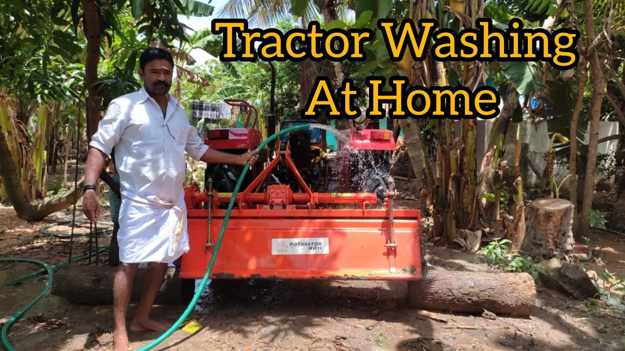 HOW TO WASH A TRACTOR WITH PRESSURE WATER | Tractor Washing at Home ...