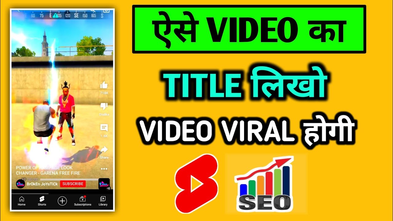 How To Write Best Title For Youtube Video | Free Fire Short Video Ka ...