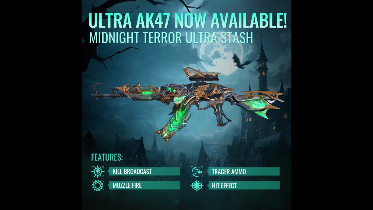 Bloodstrike weapon showcase Ultra AK47 Midnight Terror - YouTube