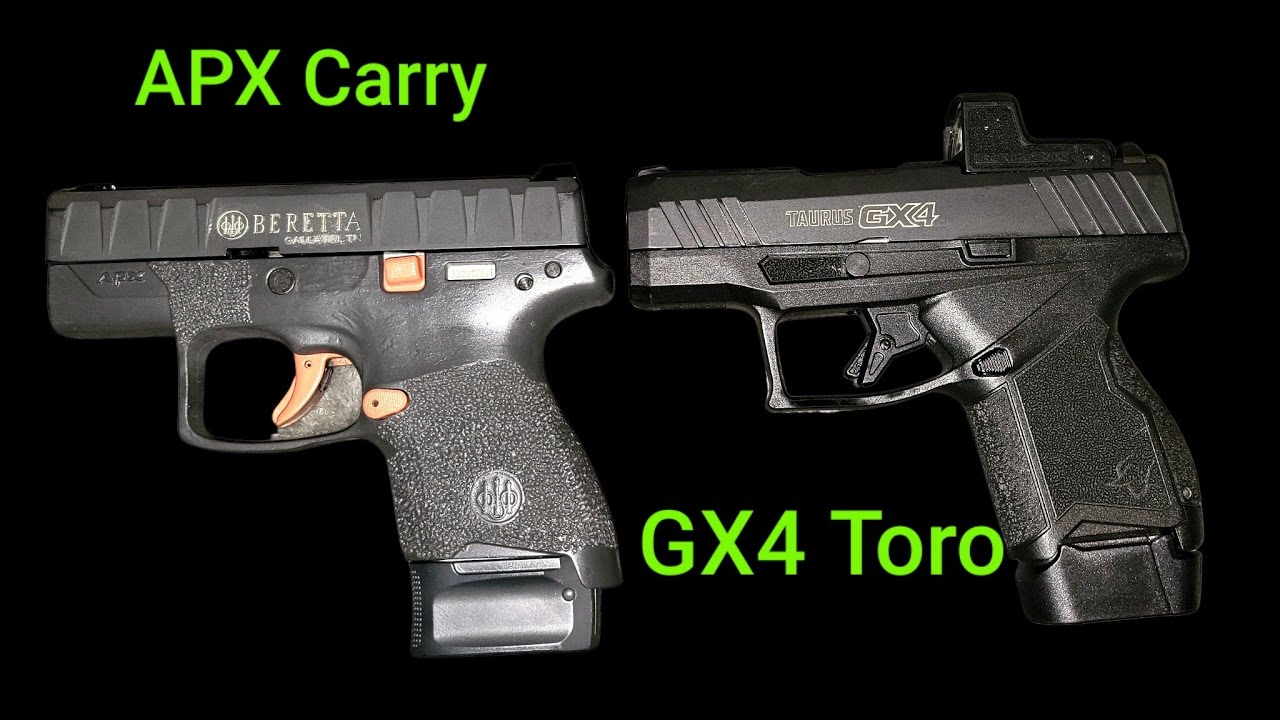 Taurus gx4 Toro vs the APX Carry vs The Taurus G3C trigger pull - YouTube
