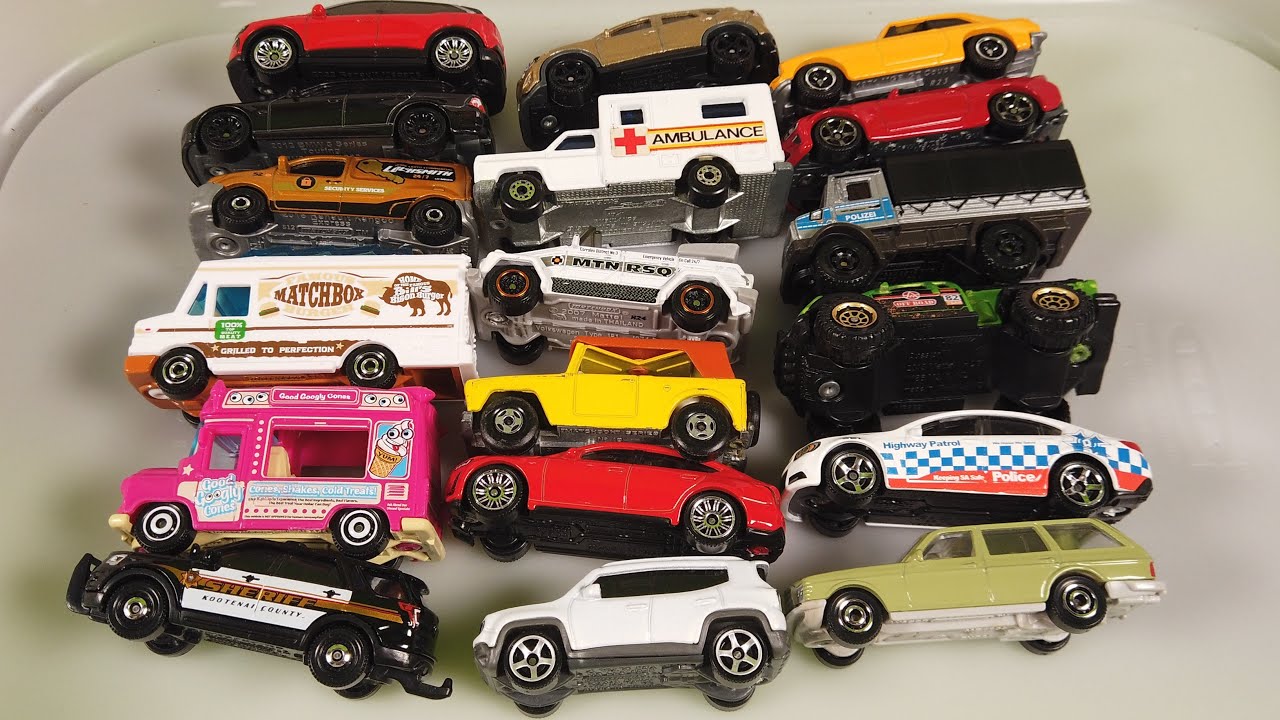 Box full of matchbox cars - YouTube