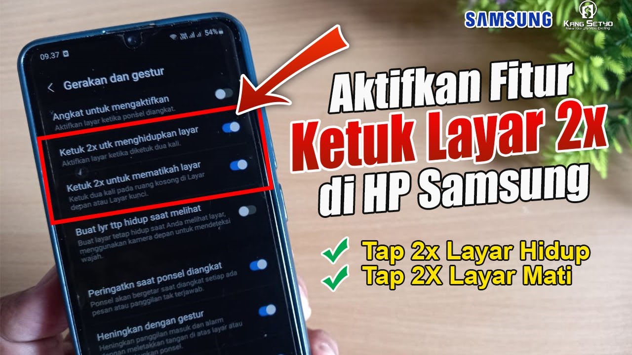 Cara Mengaktifkan Ketuk Layar 2 Kali di Samsung - YouTube