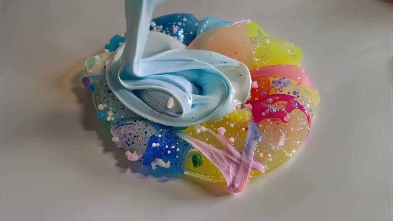 Slime mixing with different things, ASMR Satisfying DIY Slimy Slimes - YouTube
