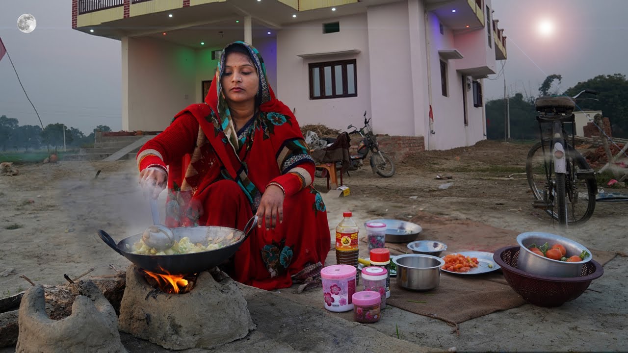 रात का खाना | DINNER ROUTINE | EVENING ROUTINE | INDIAN VILLAGE KITCHEN ...