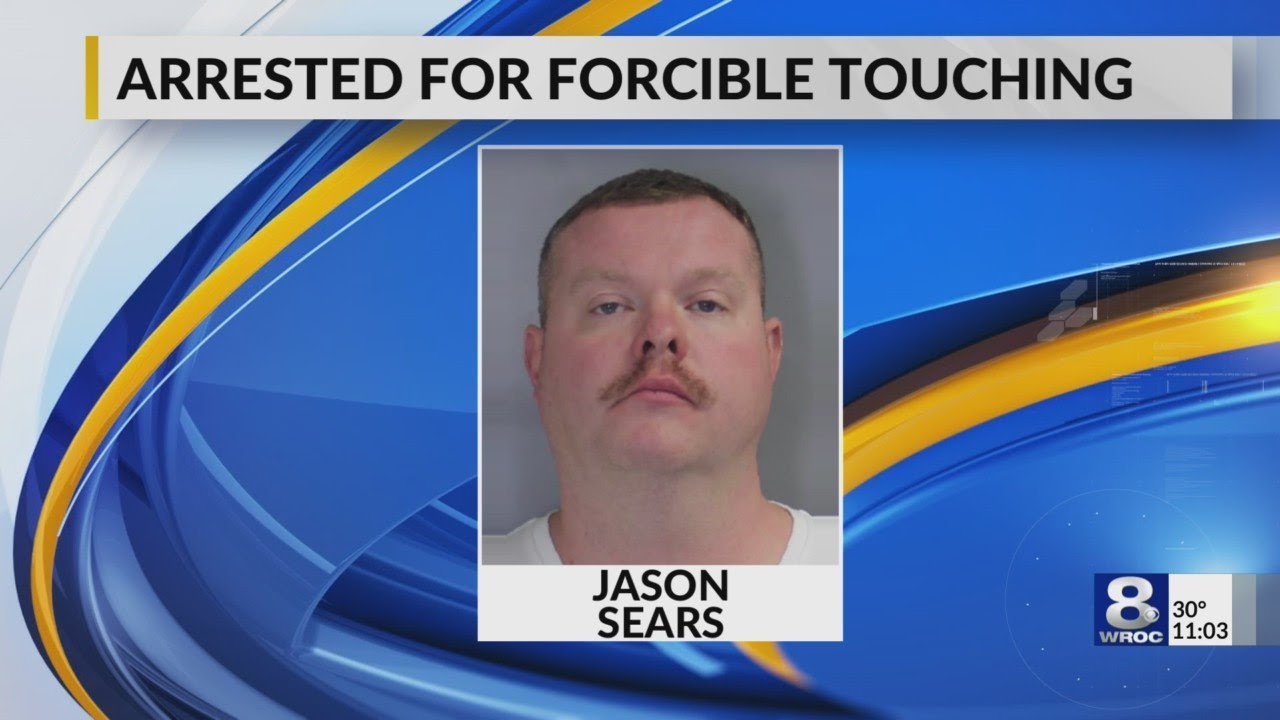 Jason Sears arrested for forcible touching - YouTube