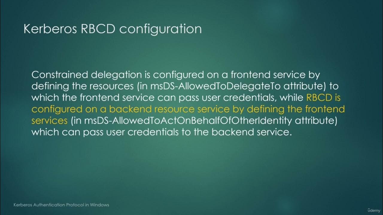 (32) Resource based constrained delegation - YouTube