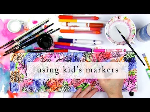 playing with kids markers - YouTube