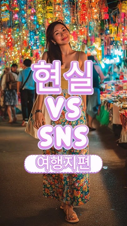 현실 vs SNS [여행지룩] #lookbook #fashion #aimodel #여행 - YouTube