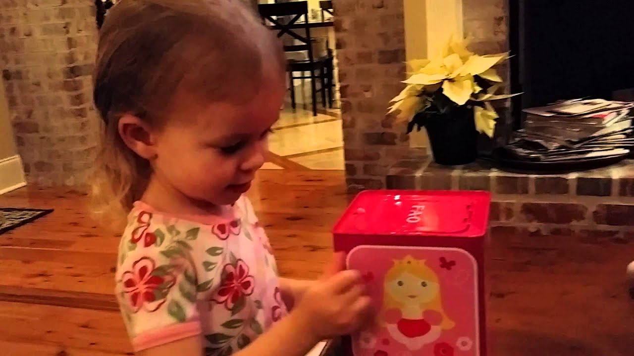 Emma and her music box - YouTube