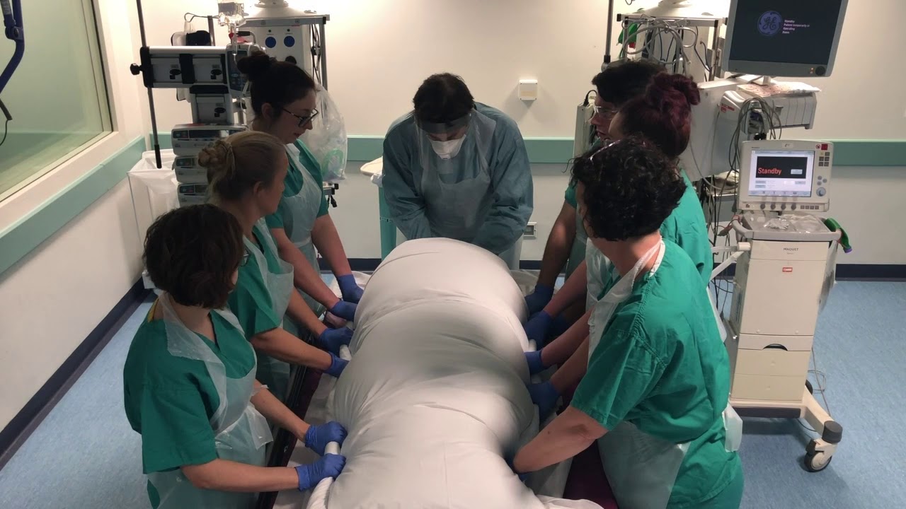 How to prone and unprone a patient - YouTube