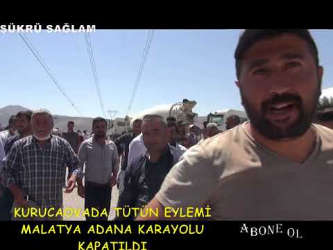 2 DOĞANŞEHİR DE TÜTÜN EYLEMİ YAPILDI ADANA MALATYA YOLU 5 SAAT KAPATILDI
