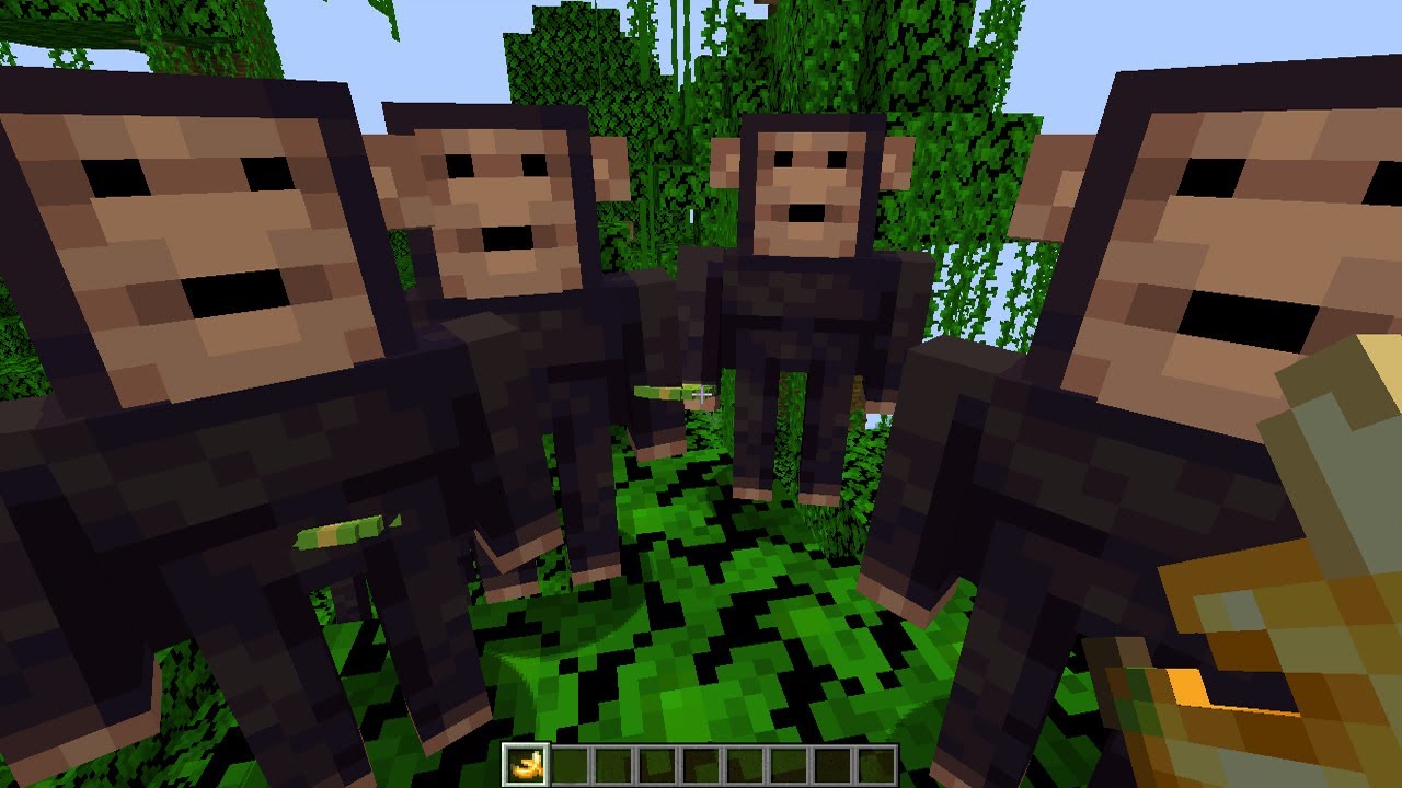 minecraft monkeys 🐵 - YouTube