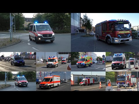 [Hanse Sail 2022]vom KTW zum RTW übern ITW, Einsatzfahrten von Feuerwehr, Polizei und Rettungsdienst
