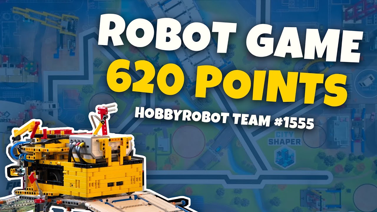 🤖 Robot Game FLL City Shaper season - 620 points! - YouTube