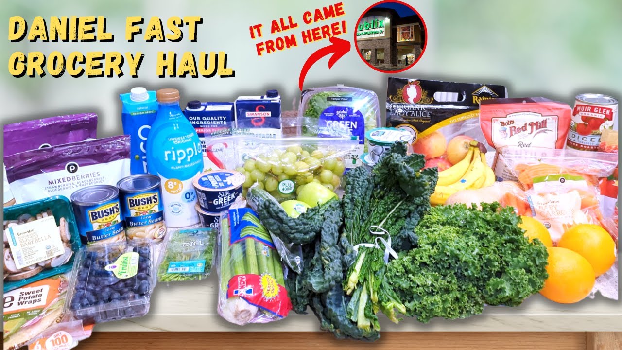 Our COMPLETE Daniel Fast Grocery Haul from Publix! | Daniel Fast 2023 ...