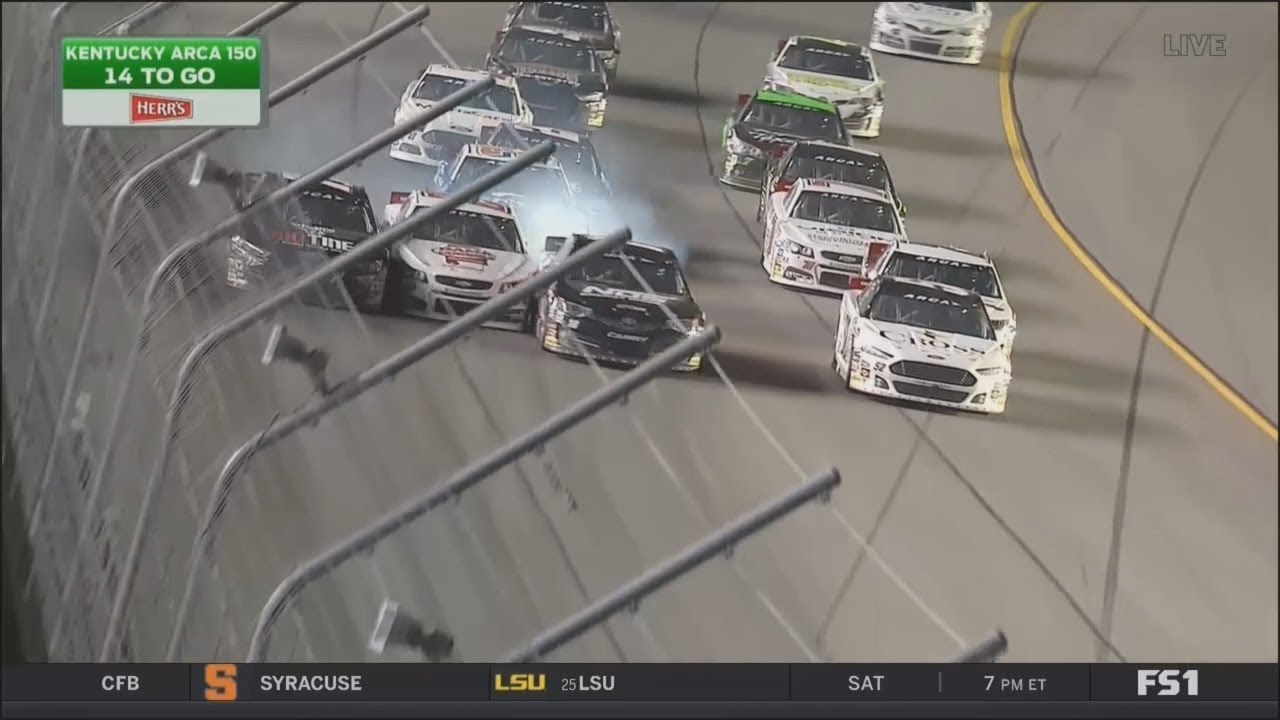 ARCA Racing Series 2017. Kentucky Speedway. Crazy Restart | Gus Dean ...