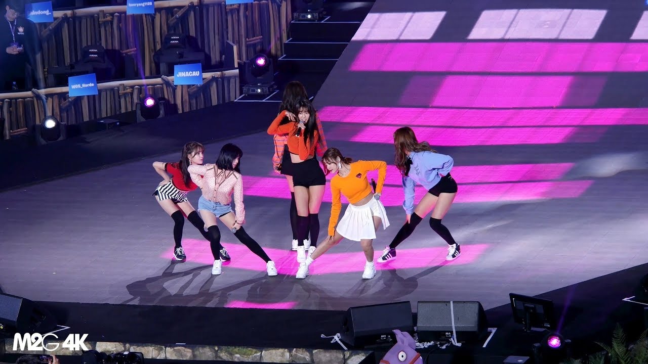 181215 AOA ( Excuse me ) 포트나이트 코리아 오픈 2018 4K - YouTube
