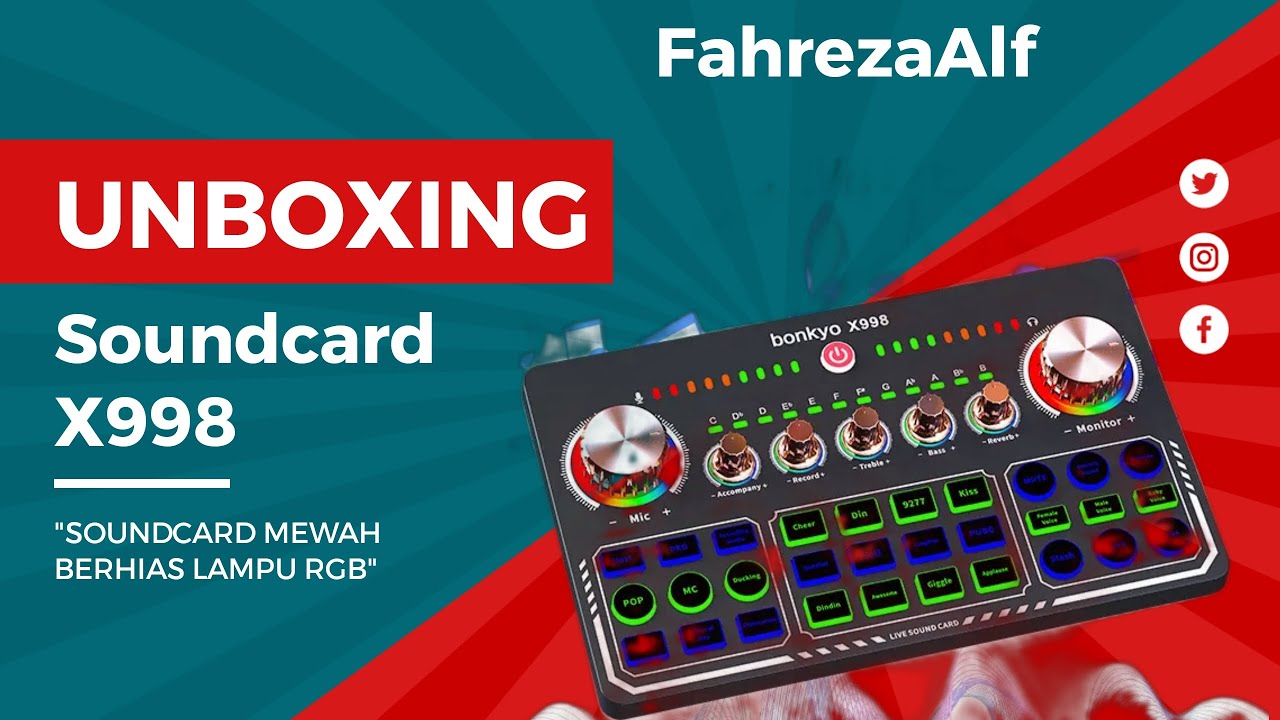 Unboxing Soundcard X998 Soundcard Full Feature #soundcardx998 # ...