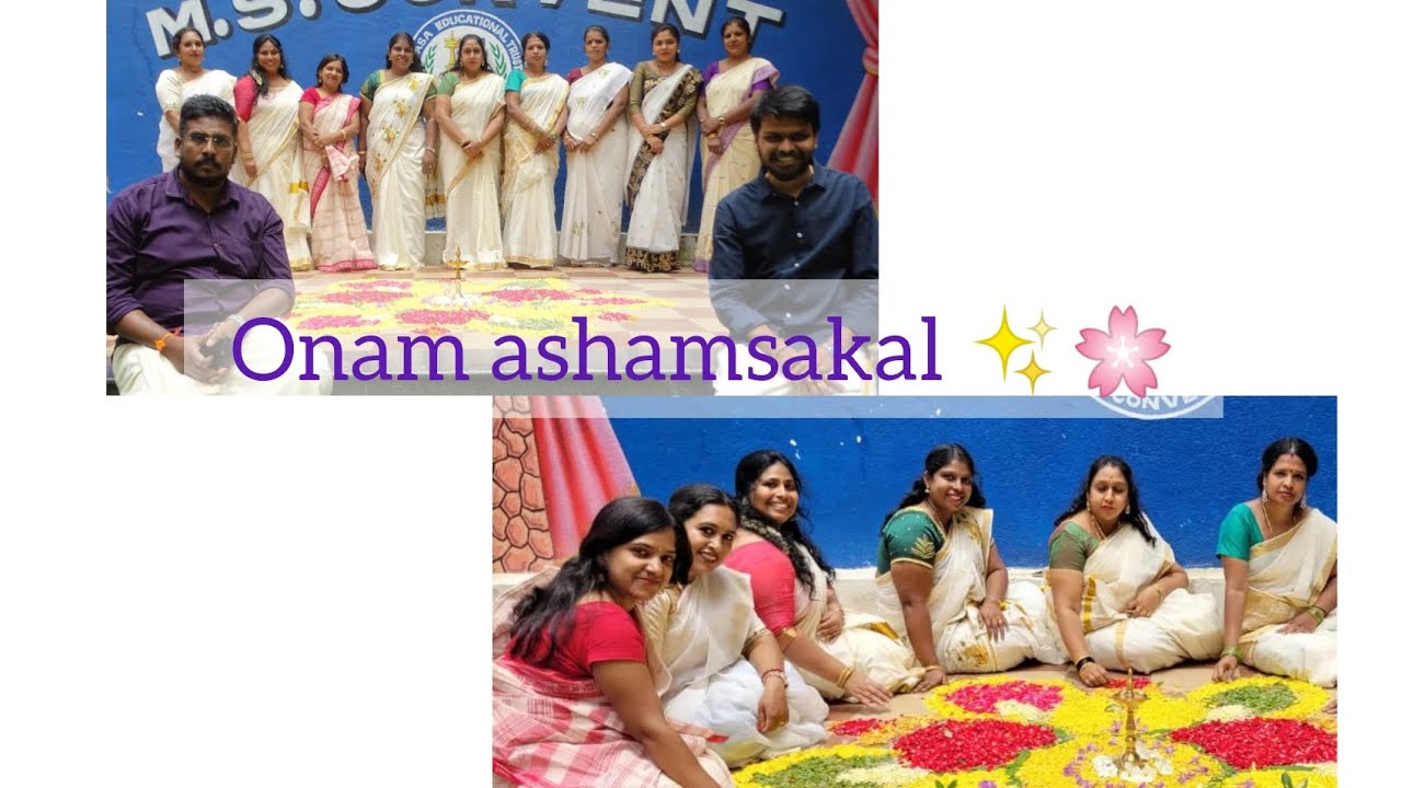 Onam Ashamsakal 🌸|| Onam celebration at school || - YouTube