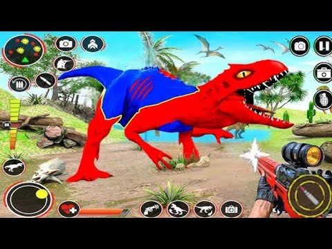 Wild Animals & Dinosaur Hunter 3D - Dinosaur Hunter Game - New Android Gameplay