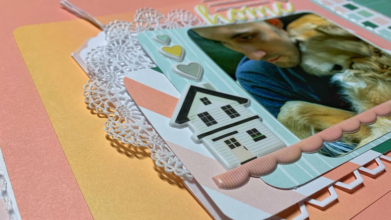 Scrapbooking Process Video #193 "Home" - YouTube