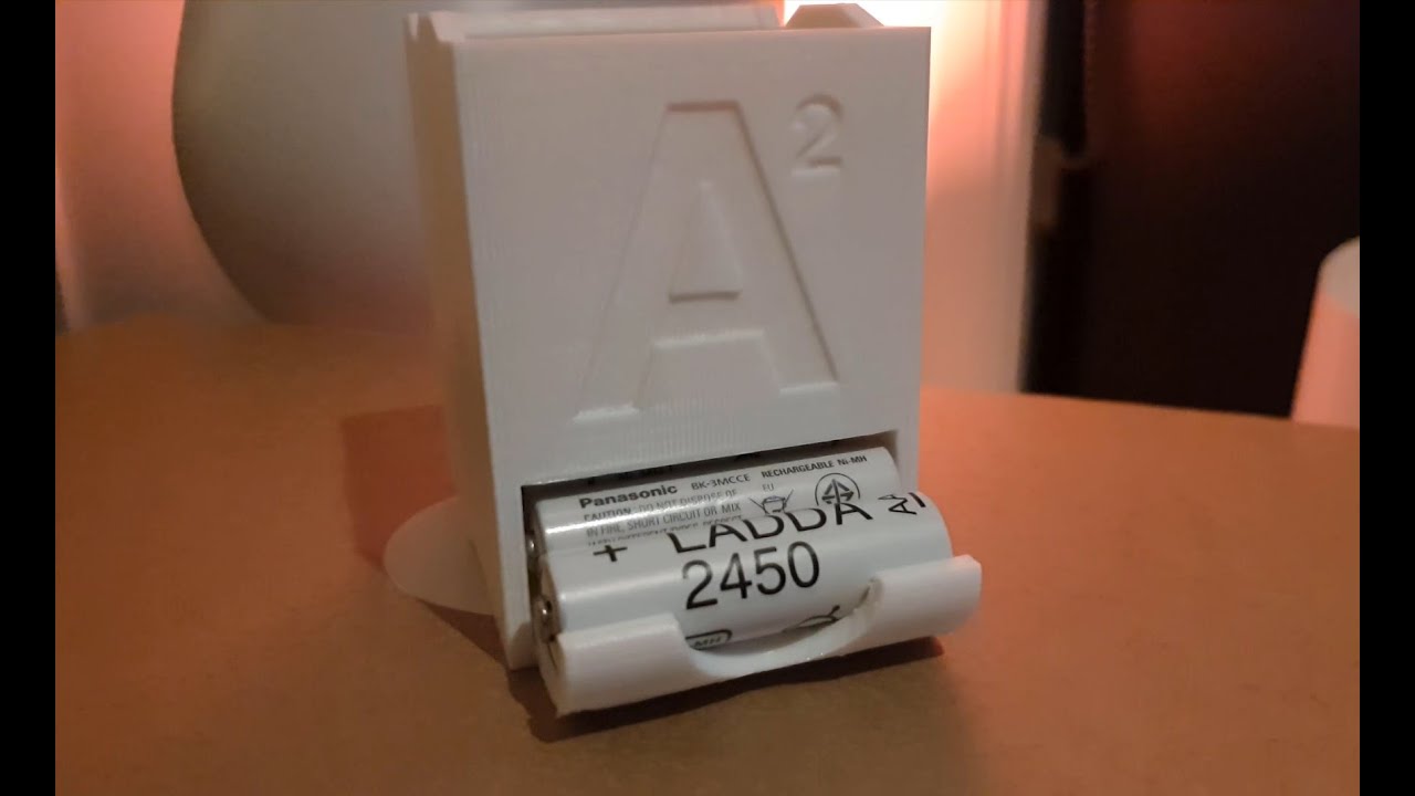 Timelapse of Stackable Battery Holder 3D Print from Thingiverse and ...