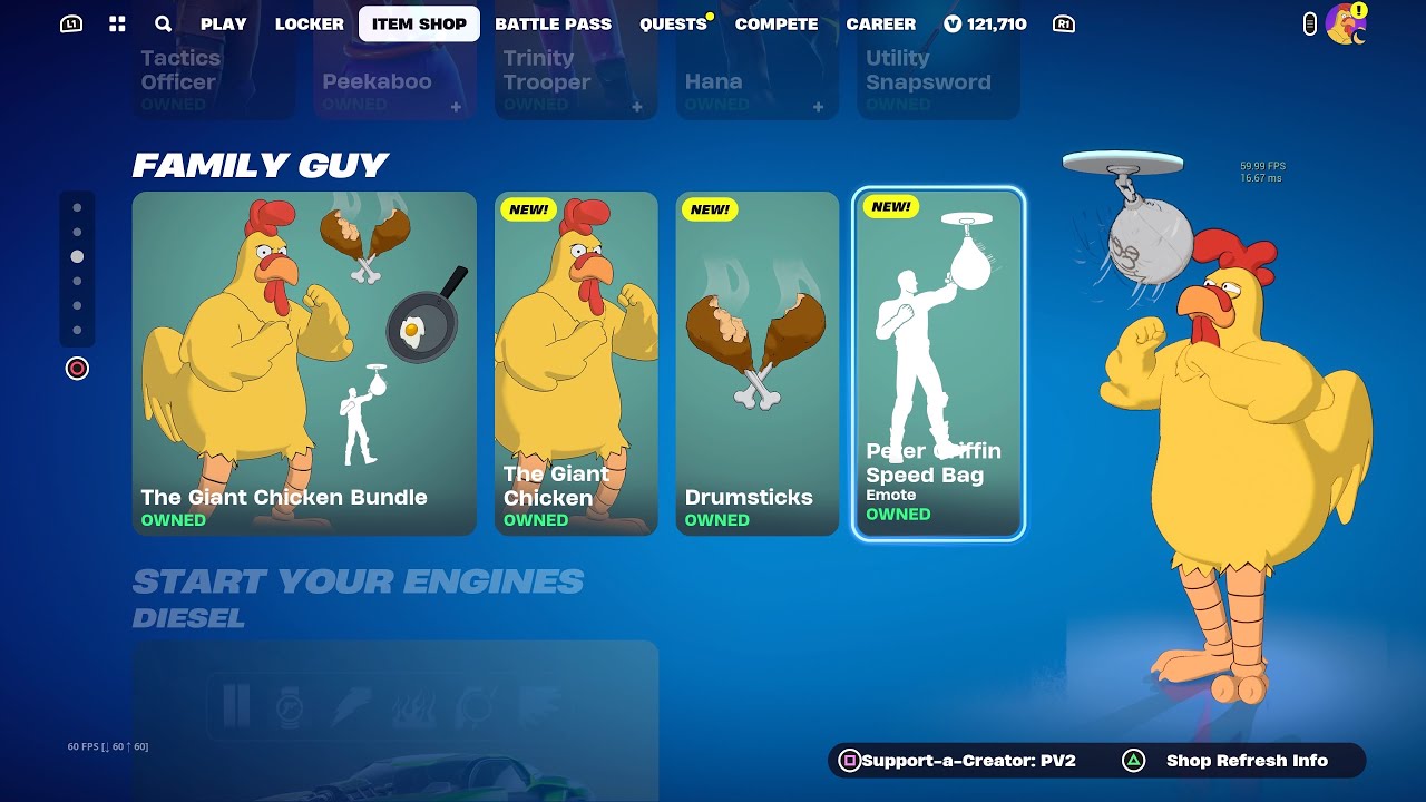 *NEW* FAMILY GUY THE GIANT CHICKEN! Fortnite Item Shop [January 26th ...