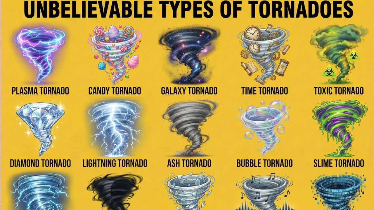 Unbelievable Types of Tornadoes | Amazing & Rare Tornado Concepts - YouTube