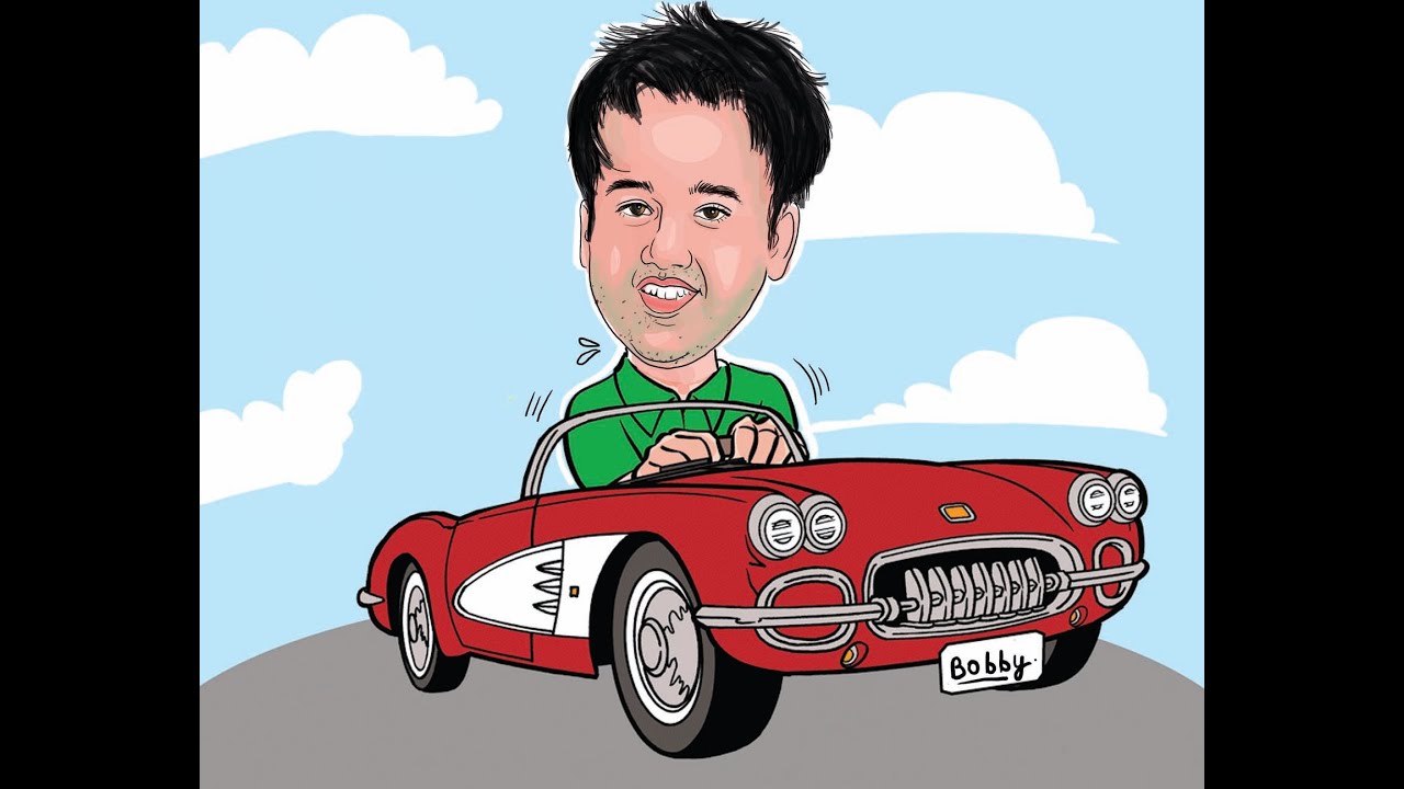 How to make a cartoon in car - YouTube