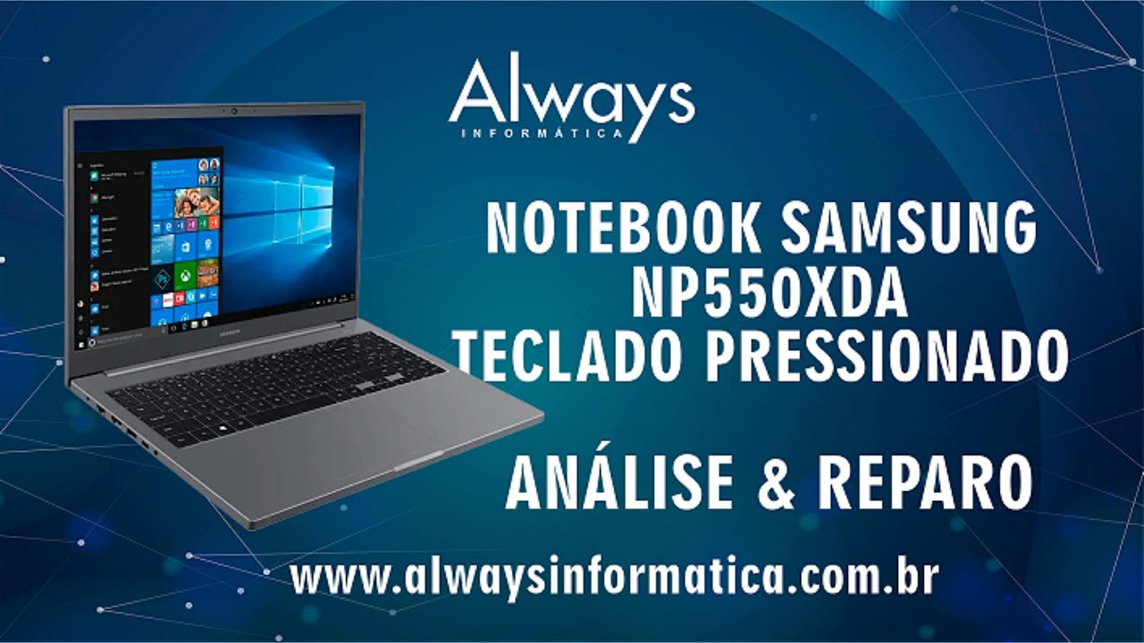 Notebook Samsung NP550XDA teclado pressionando sozinho - mesmo sem o ...