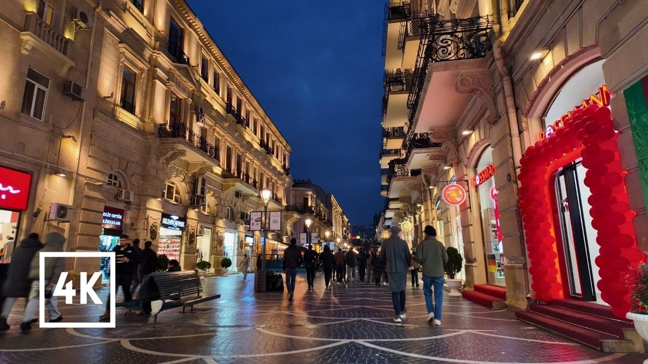 🇦🇿Azerbaijan 4k walk - Baku 4K Night Walking Tour｜4K 60fps - YouTube