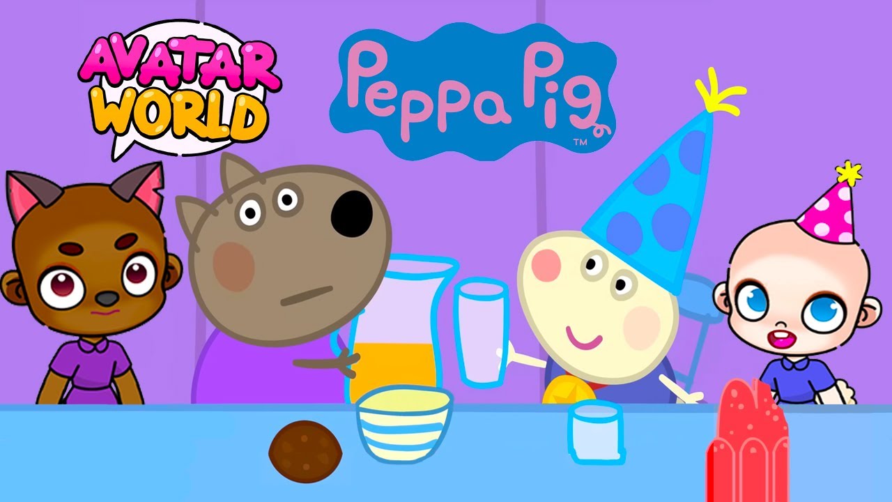 Peppa Pig in Avatar World | Edmond Elephant's Birthday Party - YouTube