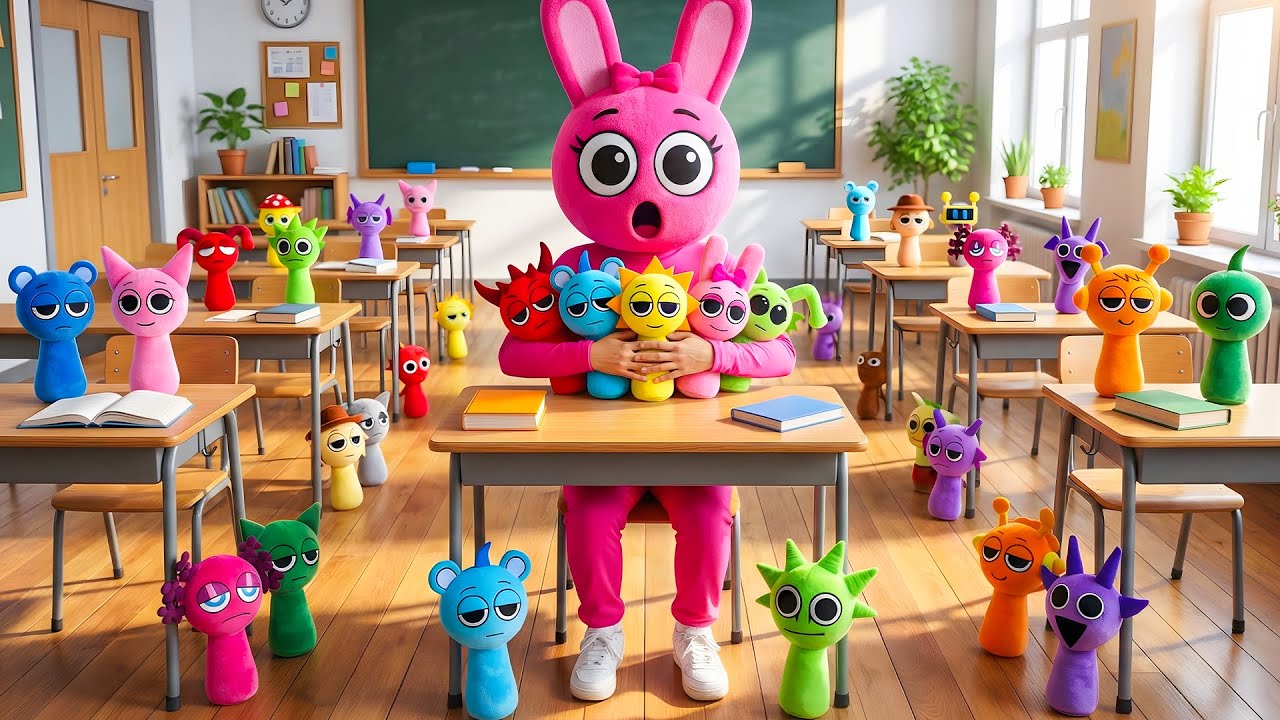 Pinki Explores The Empty School & Finds SPRUNKI! - YouTube